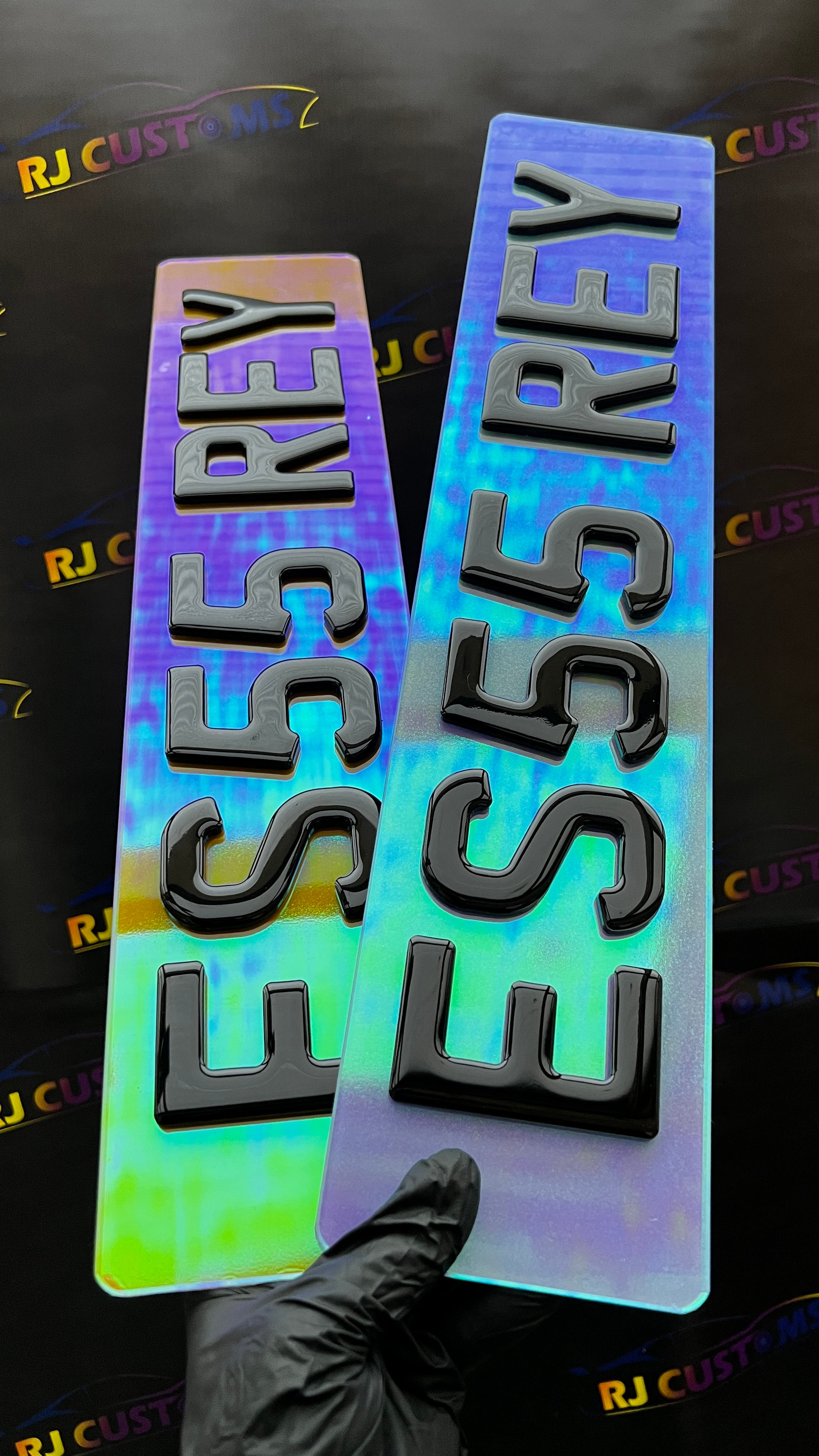 CHAMELEON TINTED SHOW PLATES – RJ CUSTOMS